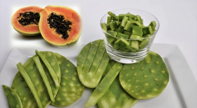 Licuado de Nopal y Papaya para limpiar el colon. – Medicina Casera Para ...